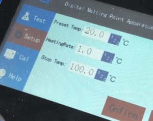 Colorful Touch Screen Melting Point Device DMP - Sysmatec